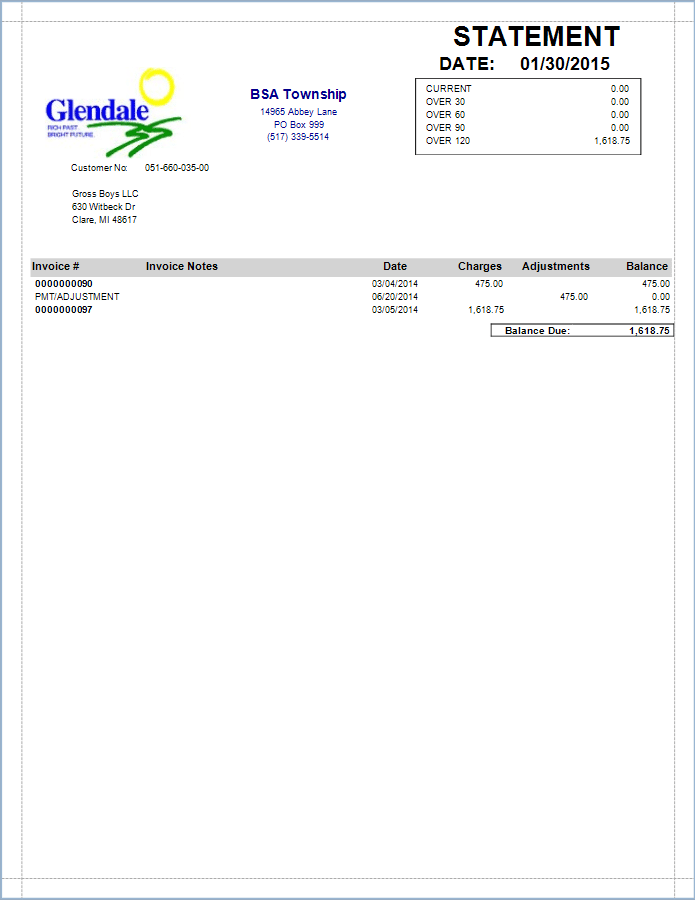 Miscellaneous Receivables 13 - BS&A Software