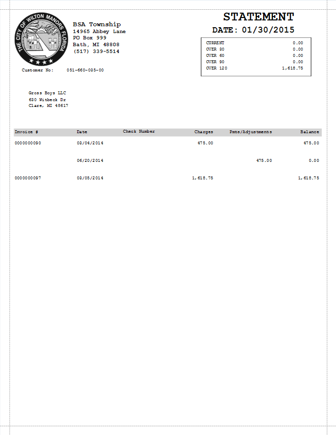 Miscellaneous Receivables 16 - BS&A Software